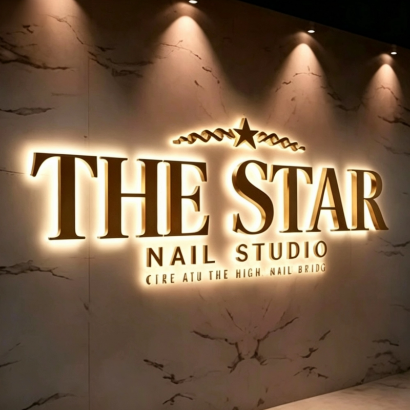 Stainless Steel Halo-Lit LED Letters for Business Logo Branding Fast ...