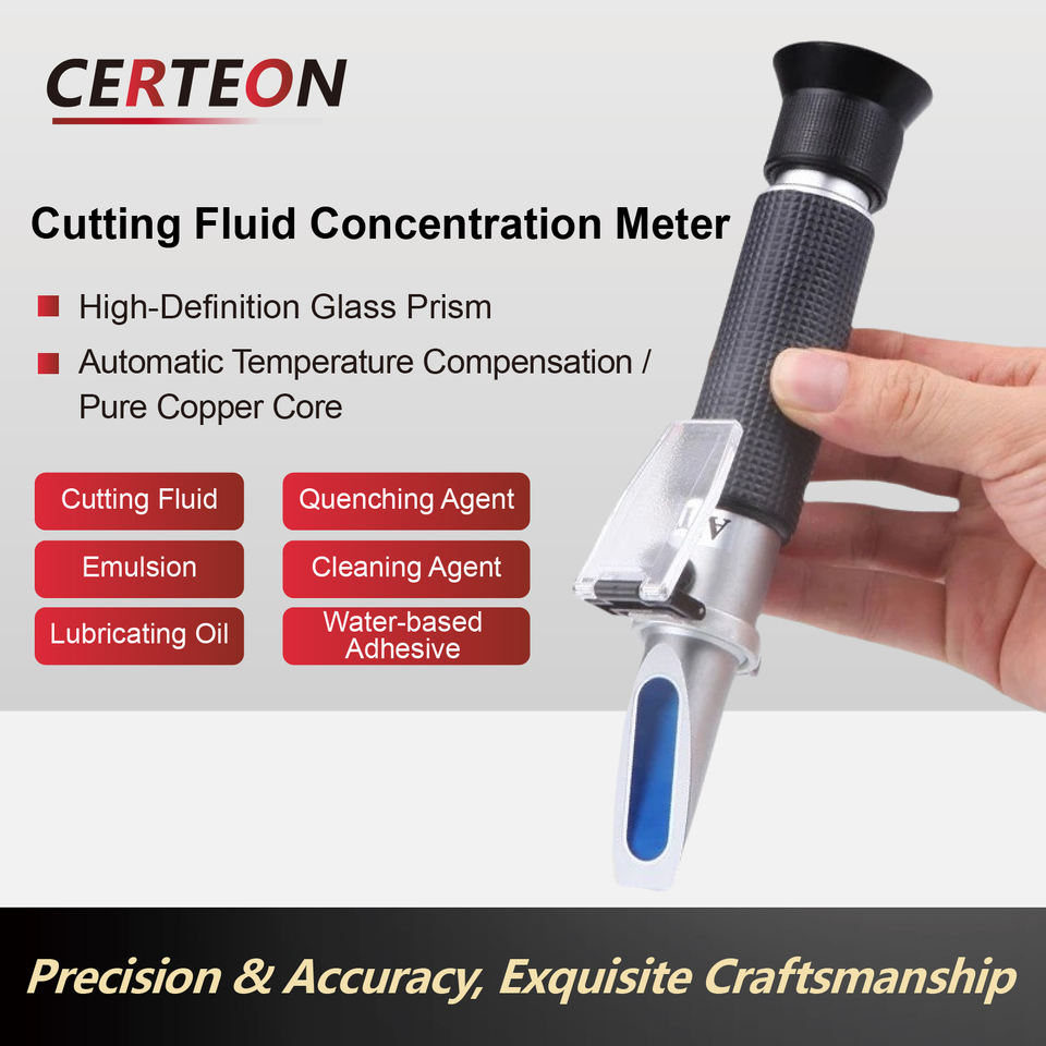 Cutting Fluid Refractometer Coolant Concentration Meter Digital ...