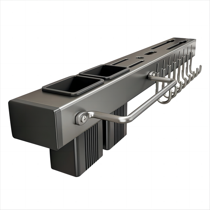 Wall Mounted Knife Rack Spoons Forks Storage Rack & Shelving Unit ...