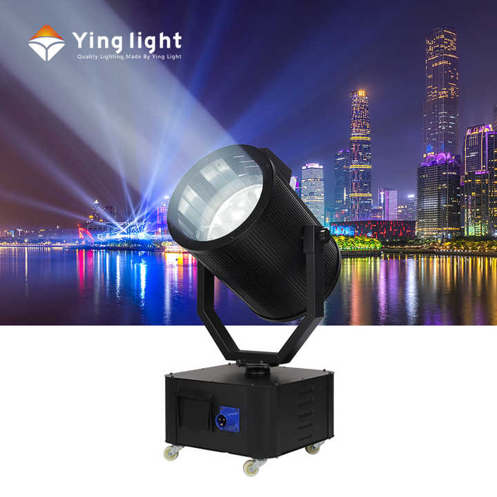 Outdoor RGBWA UV Rotating Building Sky Beam Searchlight
