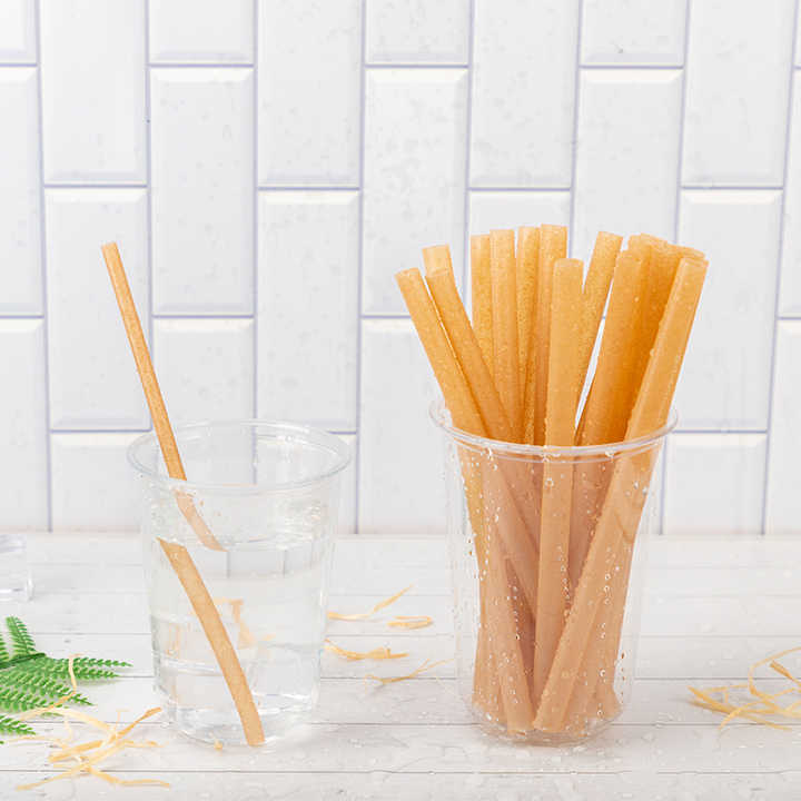 LOKYO 12mm Biodegradable Eco Straw Custom Printed Bagasse Fiber Boba ...
