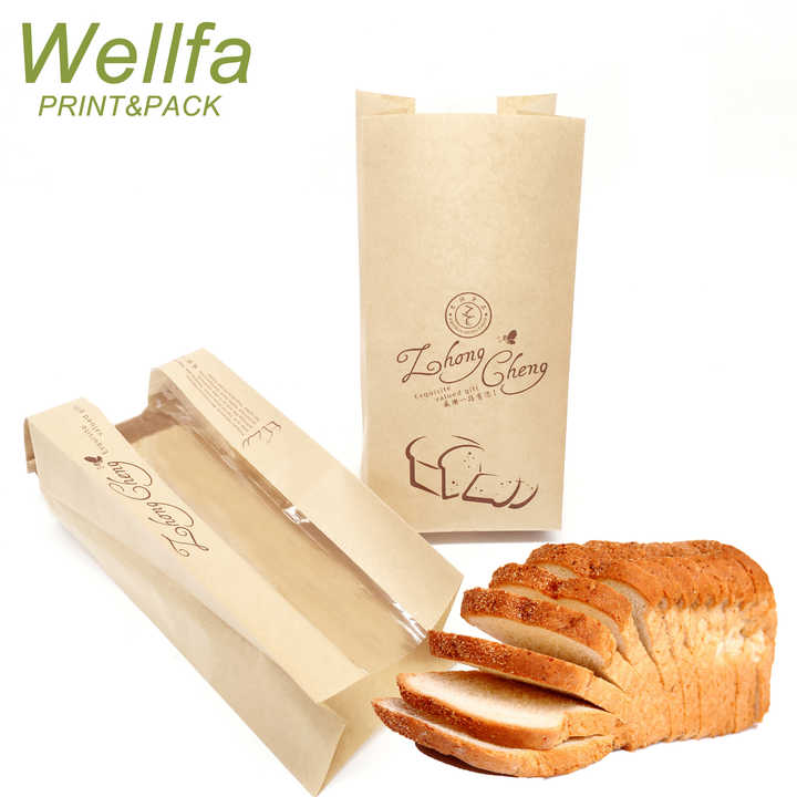Food Safe Grade Packaging Plastic Bread Bags Printed Design