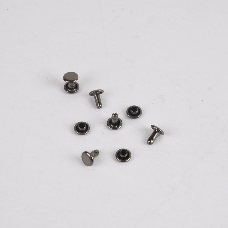 Wholesale 6x6mm Double Cap Rivet Gunmetal Color, Small Rivets for Belt ...