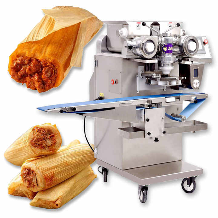Automatic Tamales Making Encrusting Forming Machine - High Productivity