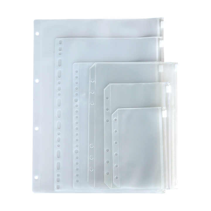 A5/A6/A7/B5/A4 Waterproof Loose Leaf Pouch Bag Ziplock Bag