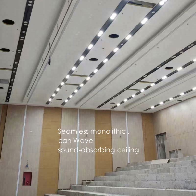Monolithic Seamless Acoustic Ceiling Mineral Wool Panels and Wall ...