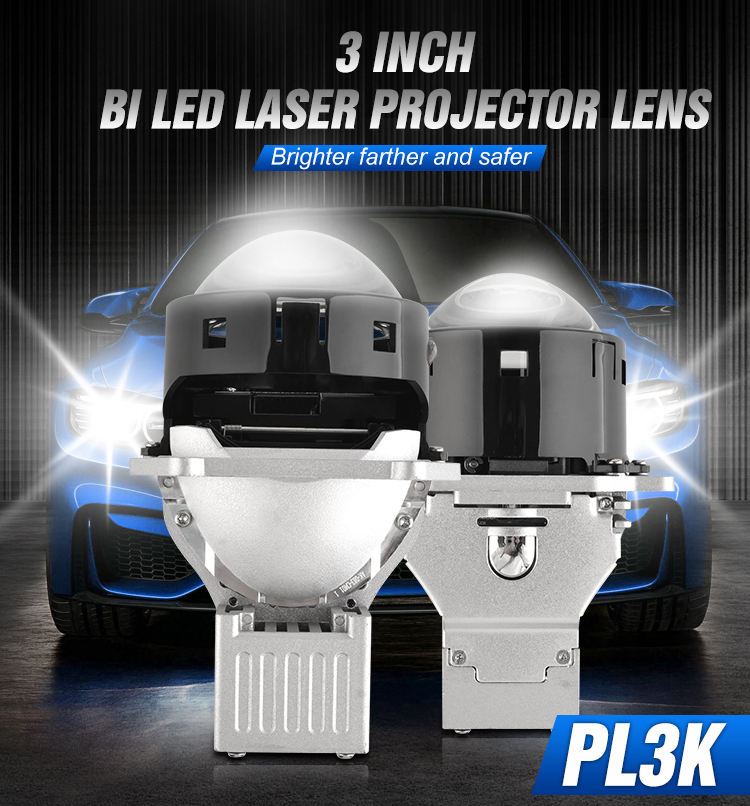 Bi-LED Projector Lens 3.0inch Car Headlight 5500LM 70W 6000k LED ...