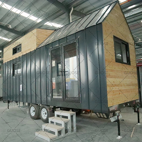 Fast build luxury prefabricated house tiny prefab mobile trailer house ...