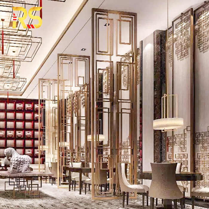Hotel Lobby Decorative Laser Cut Partition Wall Panels Luxury Screen ...
