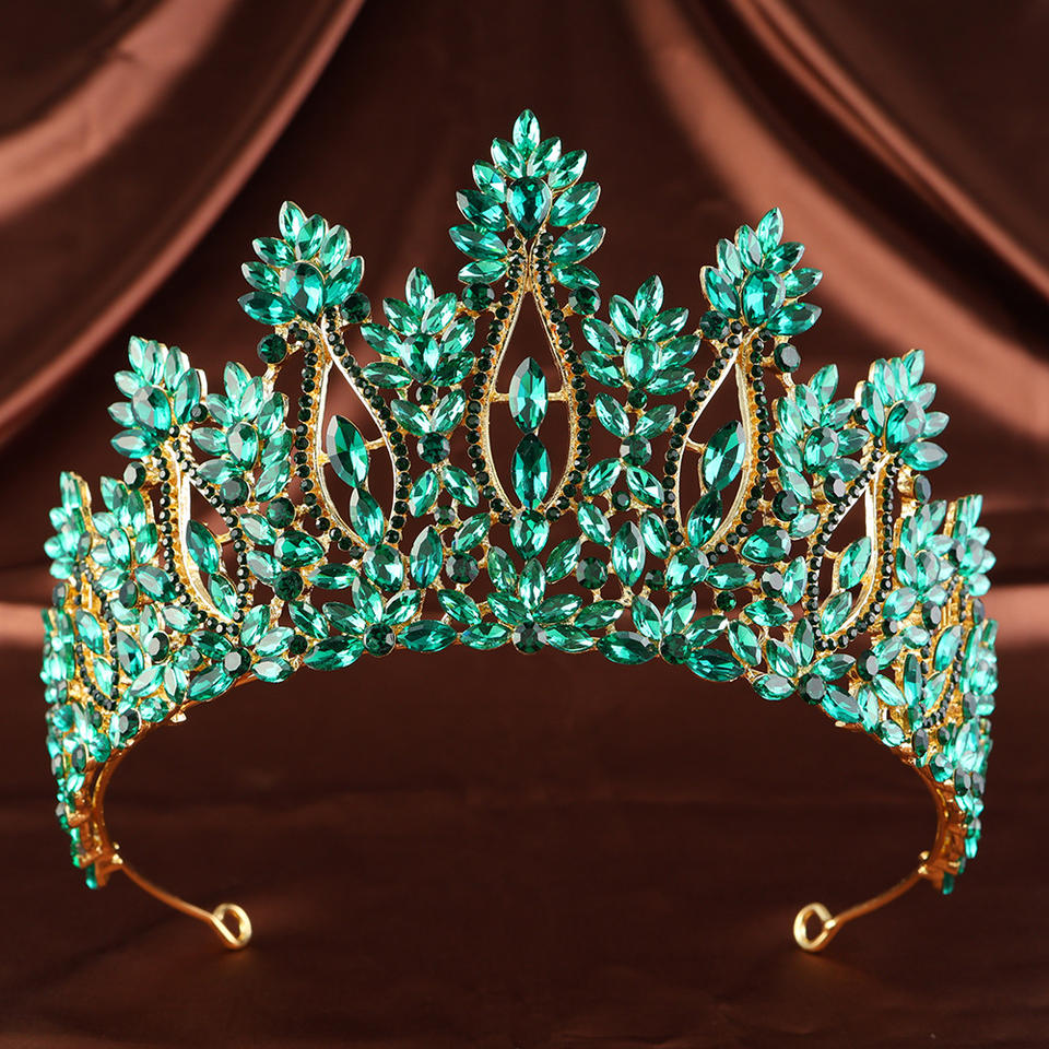 QS Baroque Bridal Crown European and American Pageant Catwalk Headpiece ...