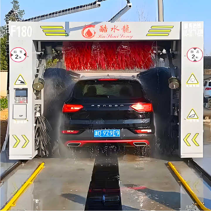 New Style Full Automatic Car Wash Machine With Five Brush Roll-over Car ...