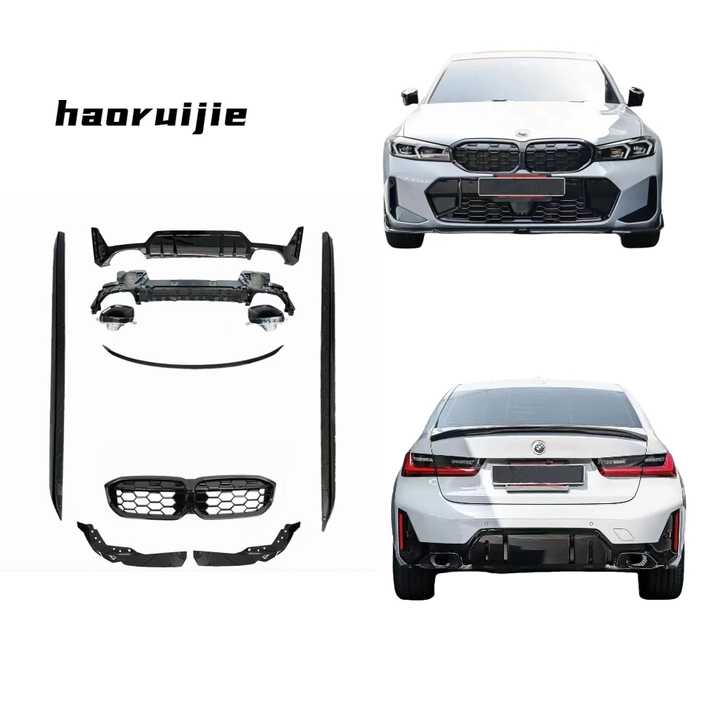 G20 22+ Black Knight Aero Bodykit for BMW G20 LCI Sport Upgrade Front ...