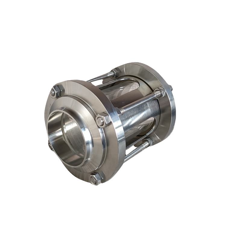 Sanitary Stainless Steel Weld Inline Straight Sight Glass with Metal ...
