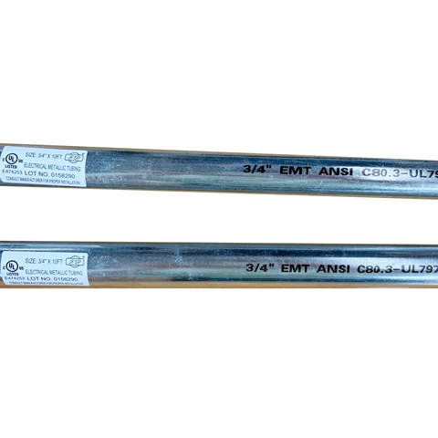 Galvanized EMT Pipes Steel Pipe Used for Wire Conduit in the Indoor ...