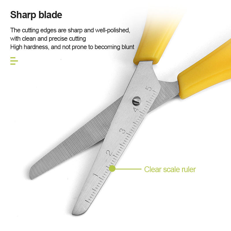 Ruler with Markings Scissors Office Scissors Student DIY Handcraft ...