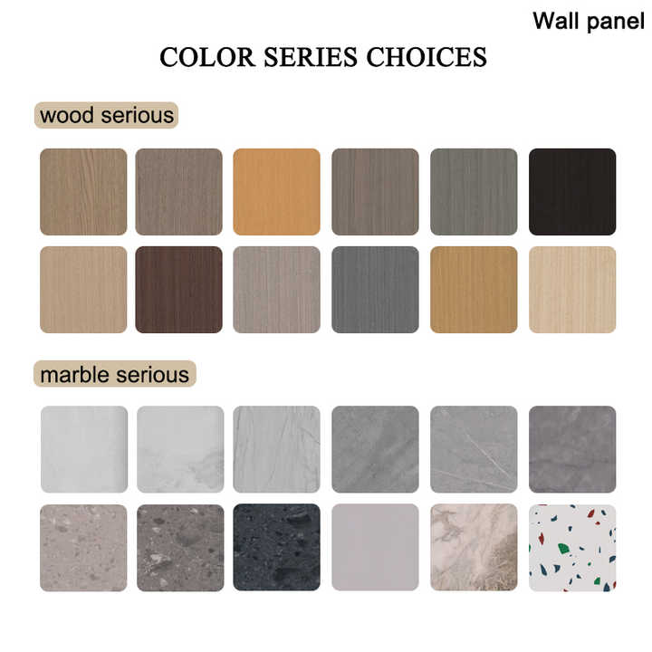 Modern Waterproof WPC Bamboo Charcoal Wood Veneer Easy Install Marble ...
