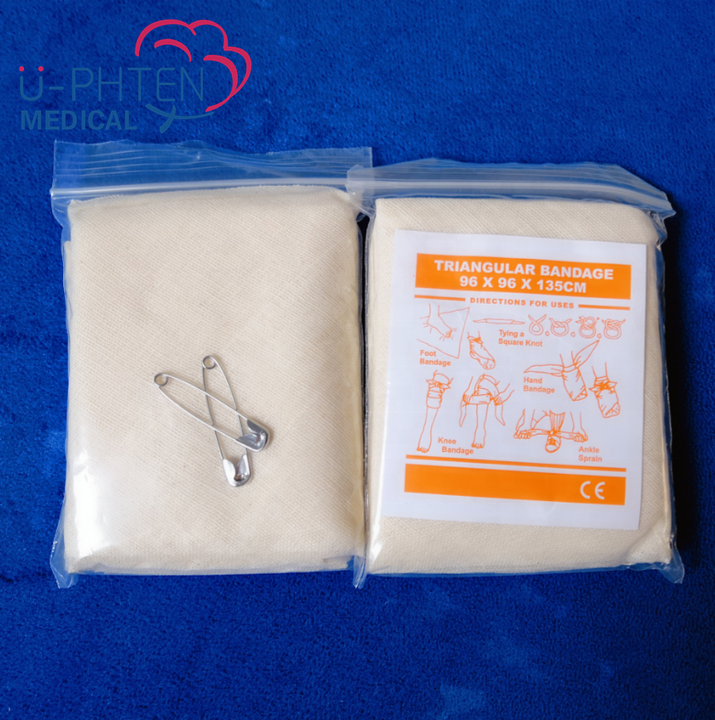 2025 U-phten Medical First Aid Gauze Cotton Medical Triangular Bandage ...