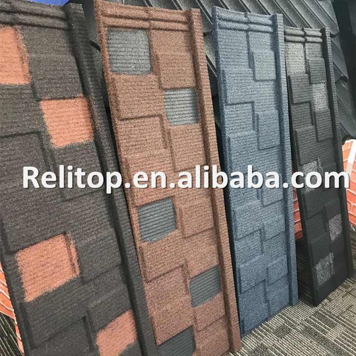 Shingle Type Colorful Stone Chip Coated Roof Sheets from China