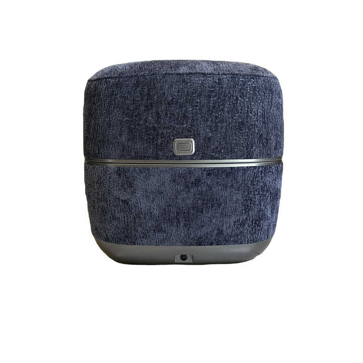 Modern Blue Velvet round Ottoman Bench Stool Foot Massager for Bedroom ...