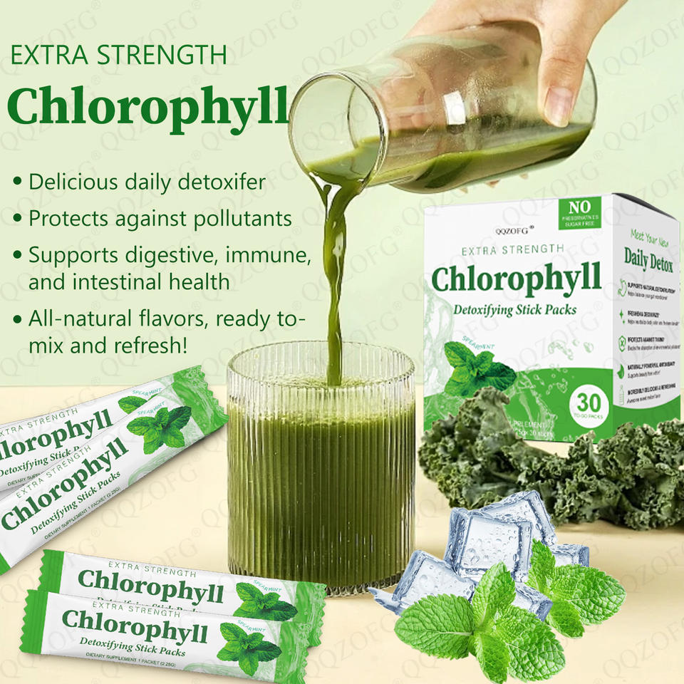 EXTRA STRENGTH Chlorophyll Detoxifying Mixed Berry Powder for Adults ...