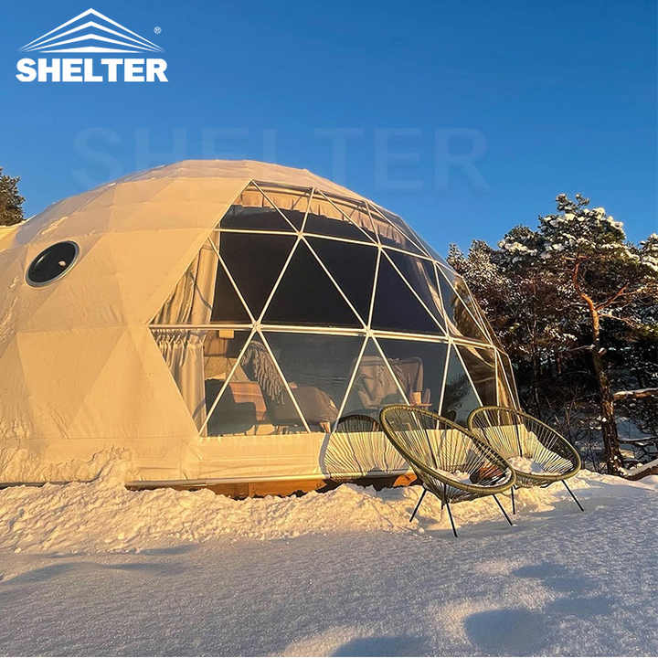 4 Season Prefab PVC Hotel House - Luxury Geodesic Tents