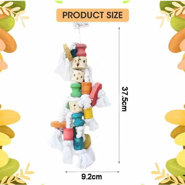 Multicolored Bird Beak Trimming Toy for African Grey Parrot Durable ...