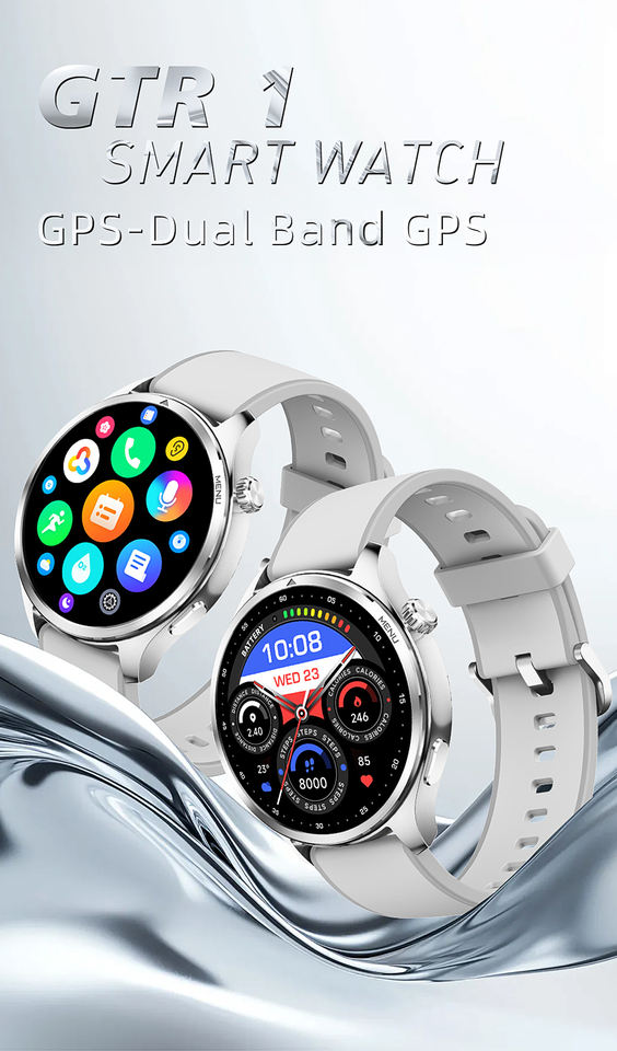 Kingsmart GTR1 Smart Watch with 1.43-Inch AMOLED Display Sleep Tracker ...