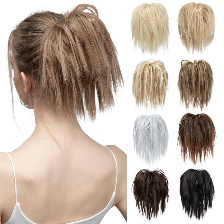 Wholesale Synthetic Hot Sell Wig Wrap Ponytail Scrunchie Fluffy Faux ...