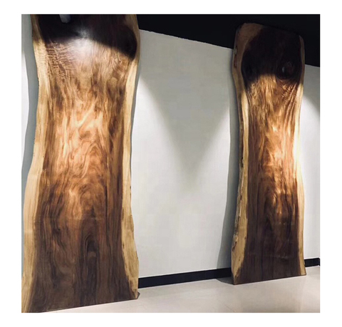 Live Edge Desktop Waterfall Bubinga Board Precious Wooden Table 4 ...