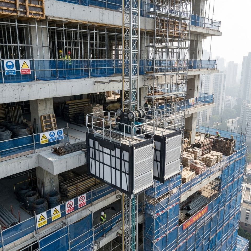 China Construction Hoist Elevator Passenger Building Construction Hoist ...