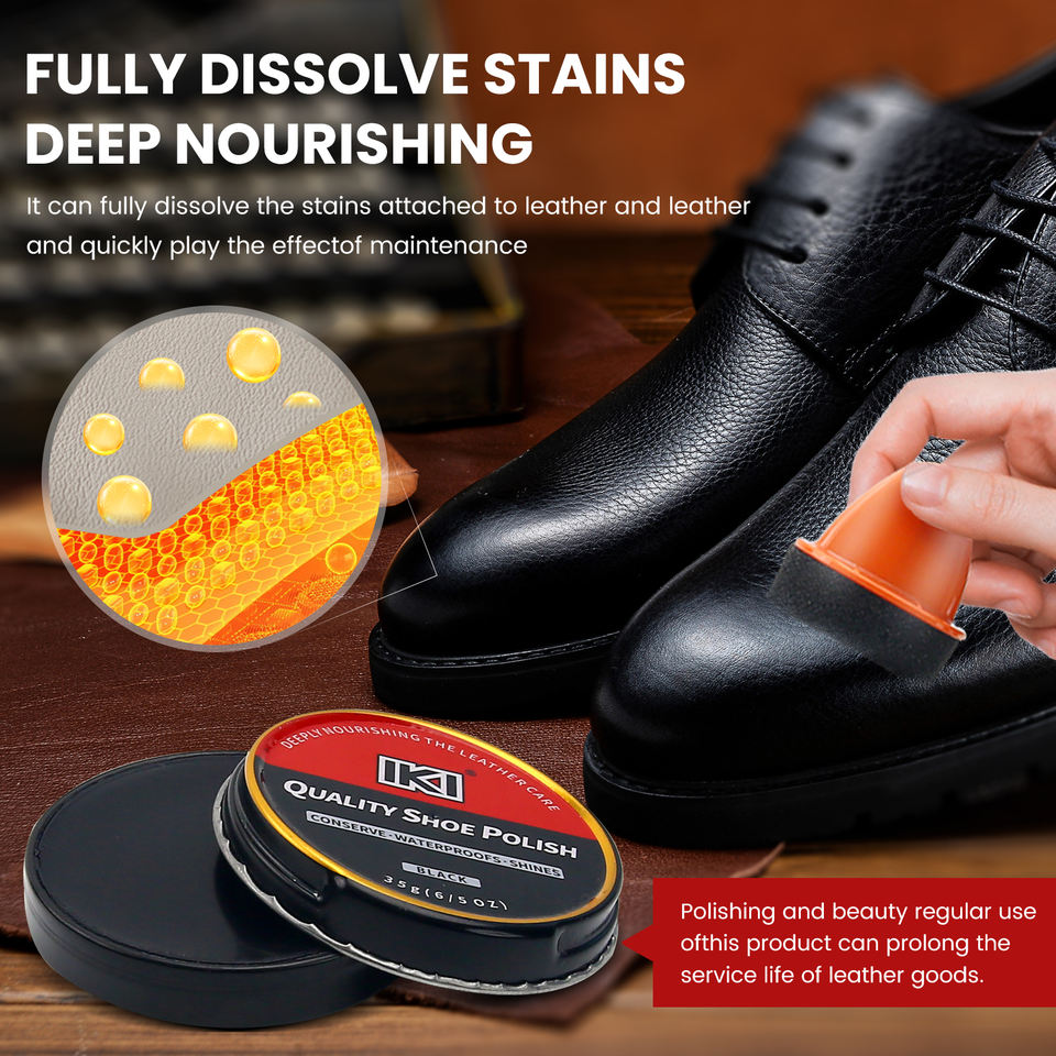 Shoe Shine Kit Shoe Polish with Horsehair Wooden Handle Brush| Alibaba.com