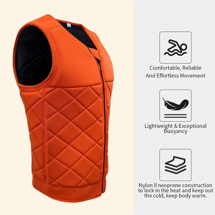 SBART Custom PVC Foam Lifejackets Orange Personalized Swimming Sports ...