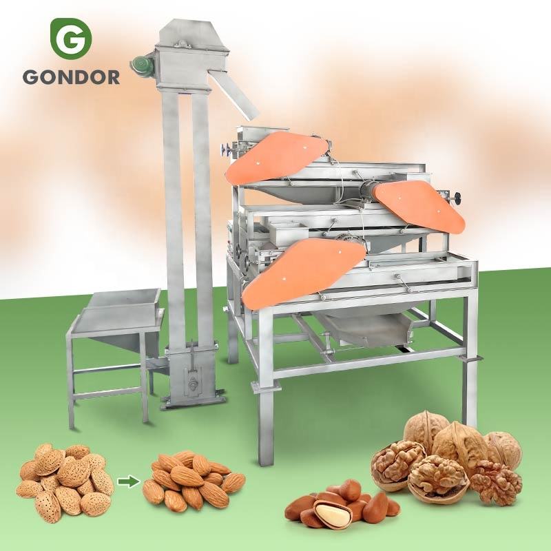 Indian Almond Huller Breaker Hazelnut Separator Sorter Pine Sheller ...