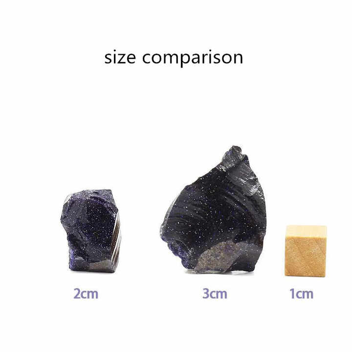 Factory Price Blue Gold Sand Quartz Rough Crystal for Healing - Custom ...
