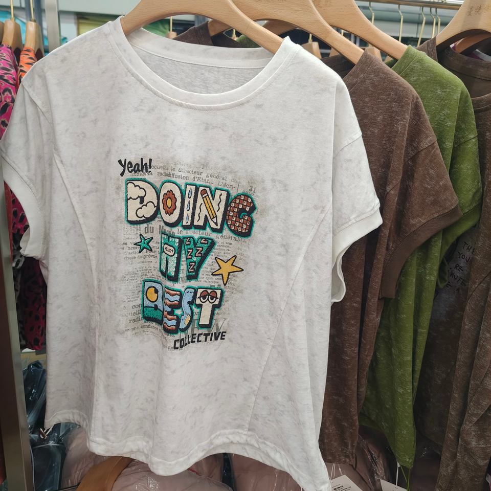 White Cartoon Graphic Print Women T-Shirt Cotton Crew Neck Short Sleeve ...
