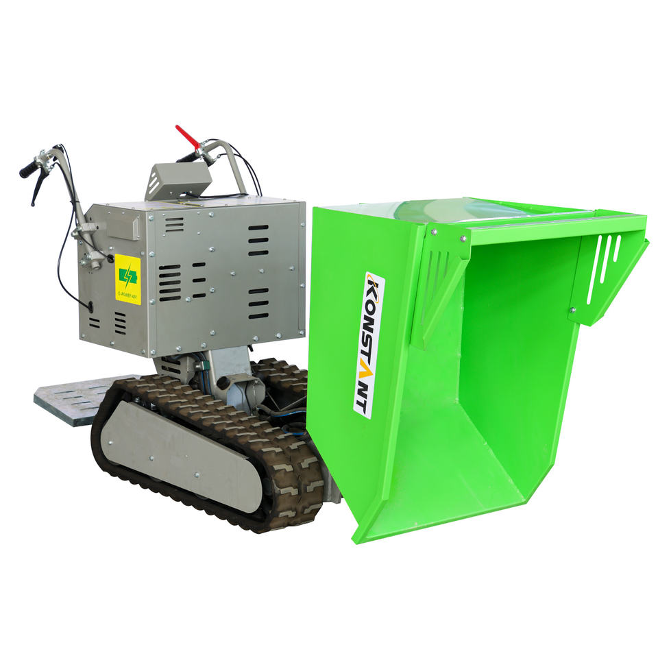 KONSTANT Hydraulic Drive Electric Crawler Mini Loader with 0.3 Cubic ...