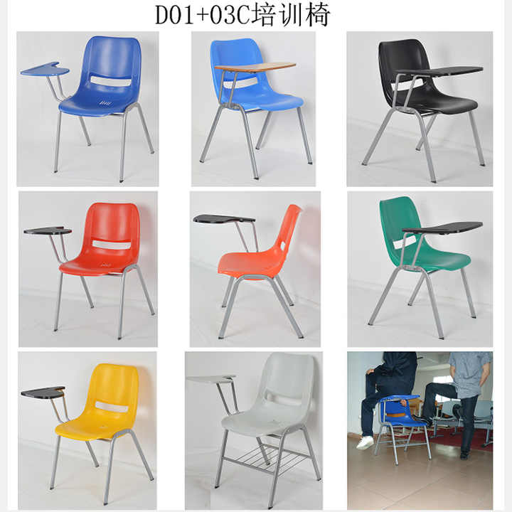 Adjustable Student Chair with Writing Tablet Arm - ZOIFUN