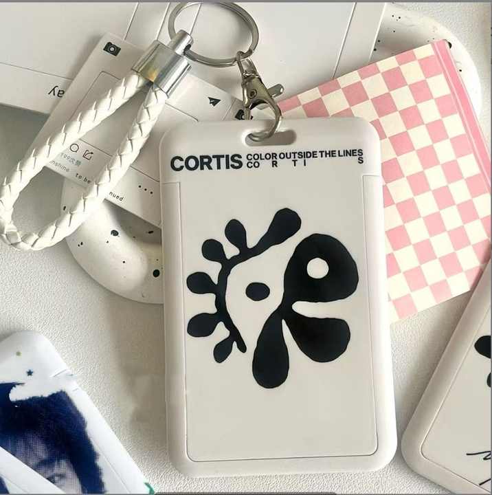 KPOP Cortis LOGO Card Holder With Rope Pendant Car Keyring Bag Charms ...
