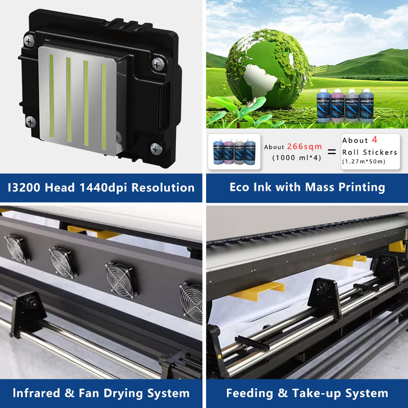 1.6m Ecosolvent Color Vinyl Canvas Printer Plotter for Canvas