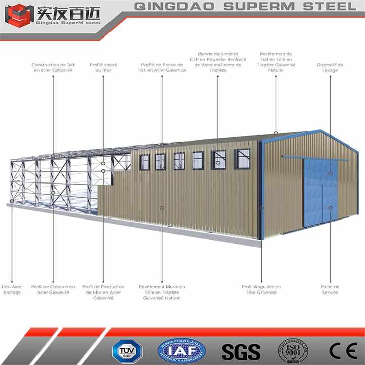 Prefab Steel Structure Double Storey Warehouse - Durable & Versatile