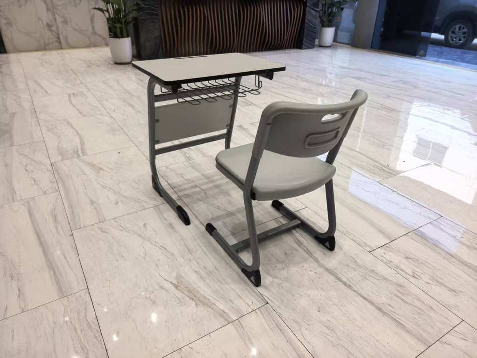 Modern School Chair with Desk Durable Wooden Student Table Plastic ...