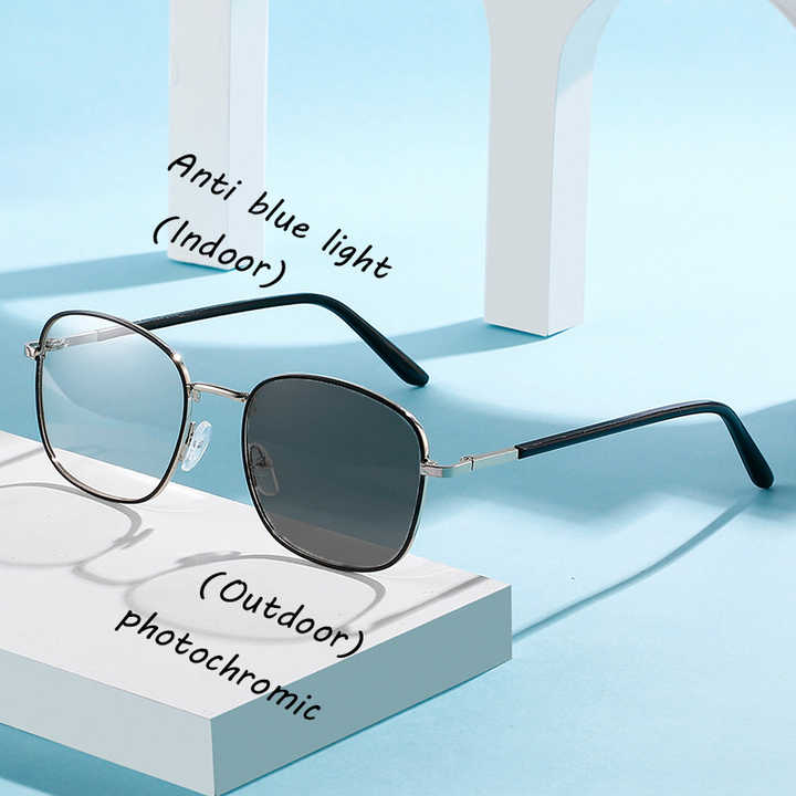 Juncture Photochromic Anti Radiation Eye Glasses for Men & Women