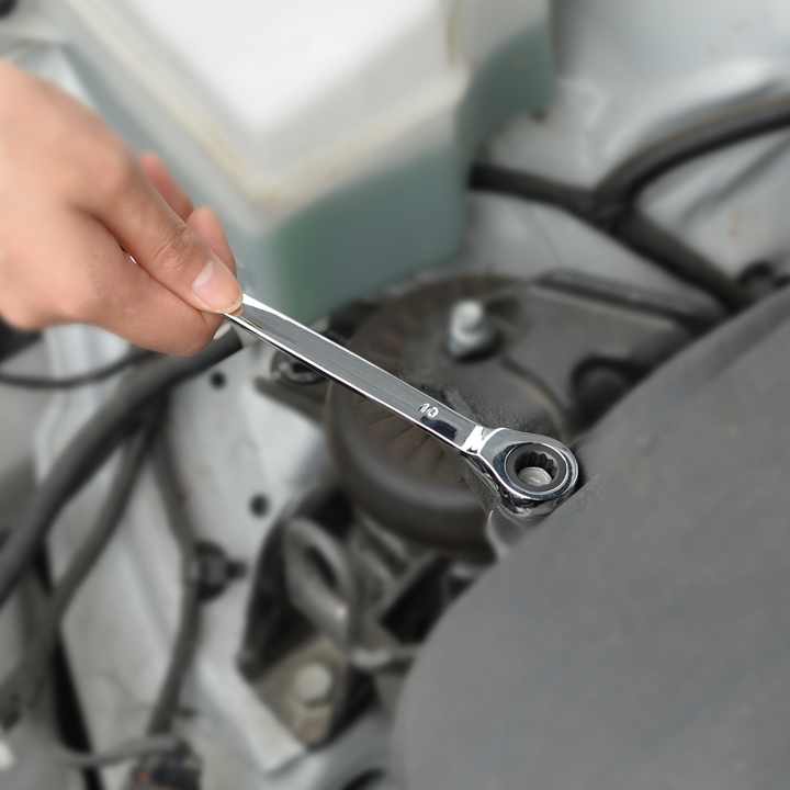 8mm Metric Fixed Head Ratcheting Combination Wrench 72 Teeth Double ...