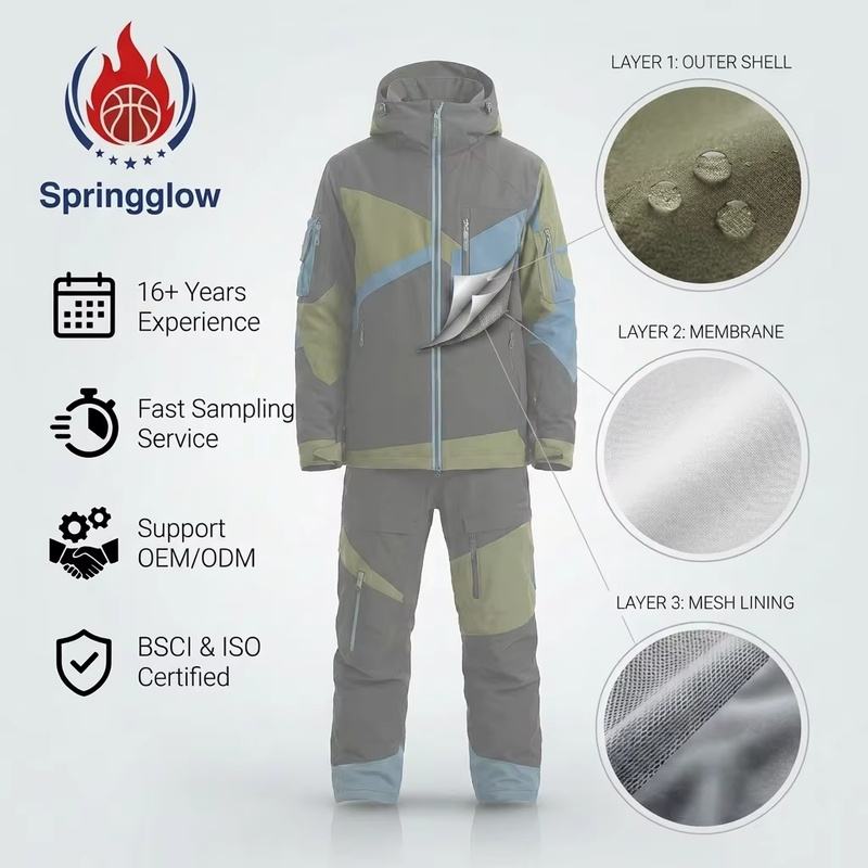 OEM Custom Logo Hooded Zipper Dark Green Men's Waterproof Insulated ...
