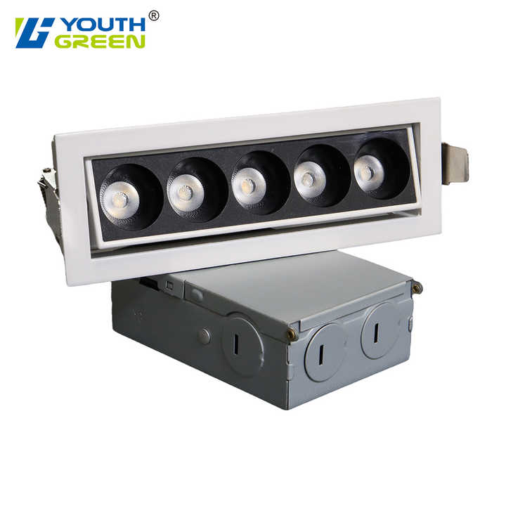 5W Modern LED Recessed Liner Light Dimmable 5CCT Adjustable White ...