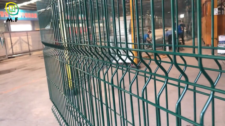 3D Metal Fence Panels Security Galvanized 3D Curved Welded Wire Mesh Panel Fence for Road Garden ...