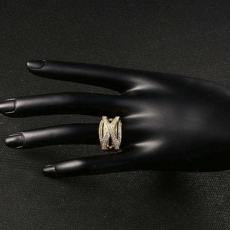 New Classic Dubai Gold Engagement Ring for Women 18K Gold Plated Luxury ...