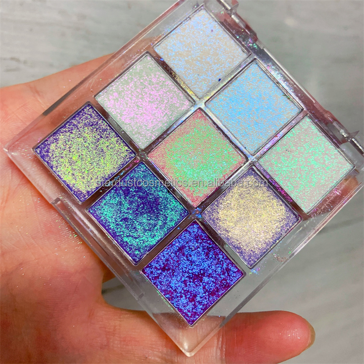 Duochrome 9 Color Eyeshadow Palette - Waterproof & Glittery