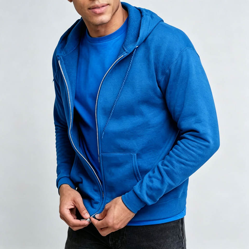 High Quality Custom Logo Men's Zipper 100% Cotton Printed Hoodie ...