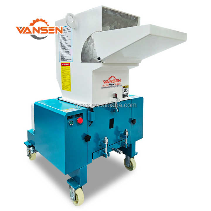 V Type Cutter Saddle Waste PE Plastic Film Crusher Hollow PET Plastic ...